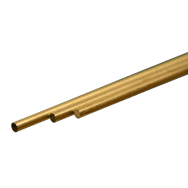 Round Brass Rod | 1/32" to 3/8" OD | K&S Precision Metals | USA Made ...