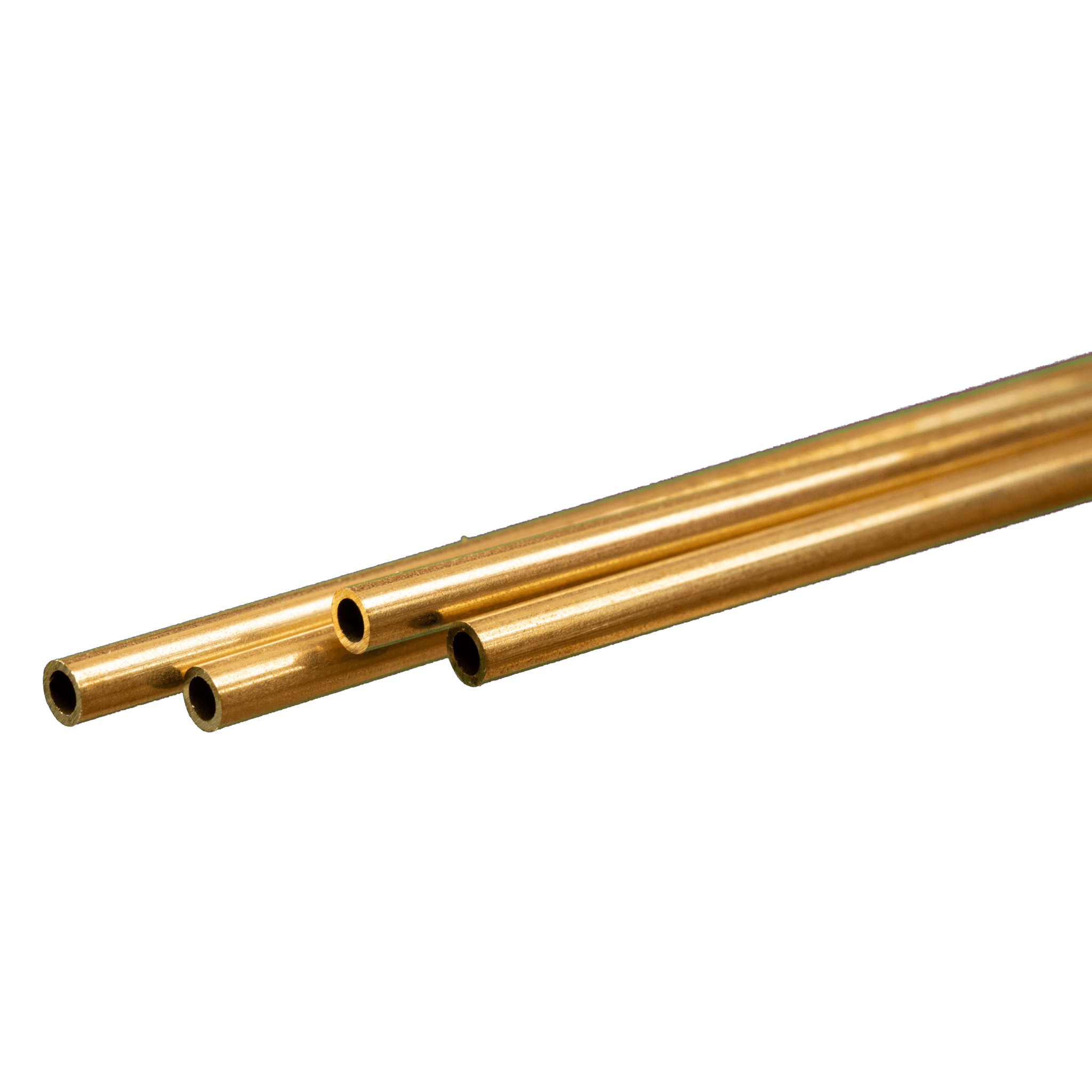 Round Brass Tube: 3mm OD x 0.45mm Wall x 300mm Long (4 Pieces) – ksmetals